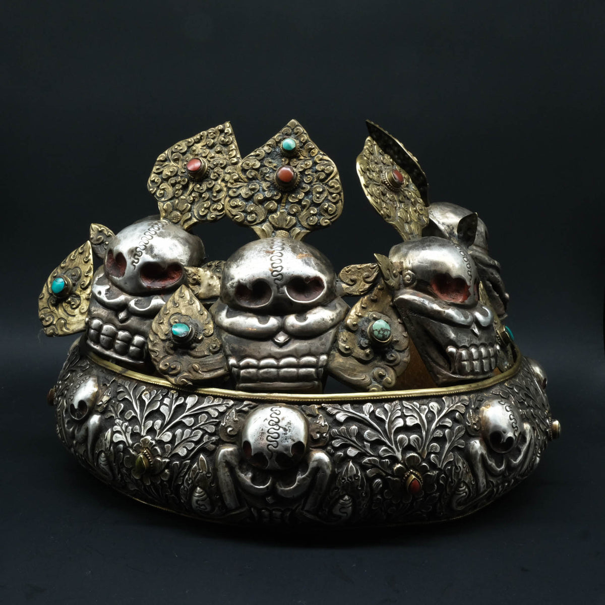 Oracle Headgear in Pure Silver – Ladakh Art Palace