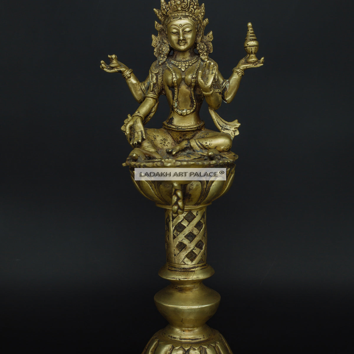 Brass Tara Devi Diya – Ladakh Art Palace