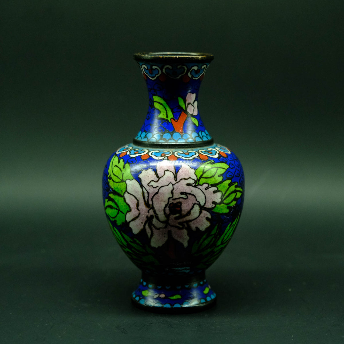 Old Cloisonne Enamel Small Flowerpot – Ladakh Art Palace